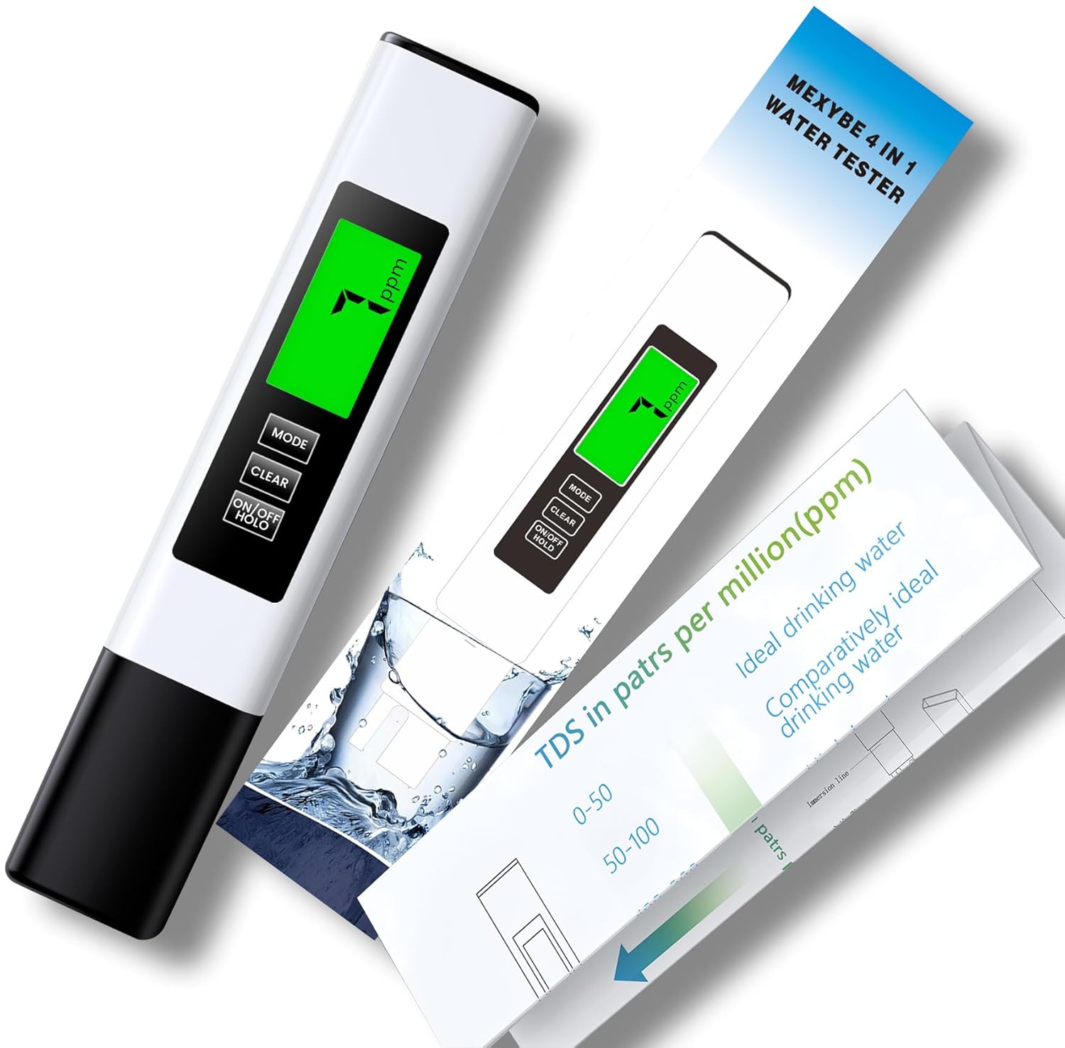4 in 1 Tds Meter Digital Water Tester - Accurate and Reliable TDS EC ...